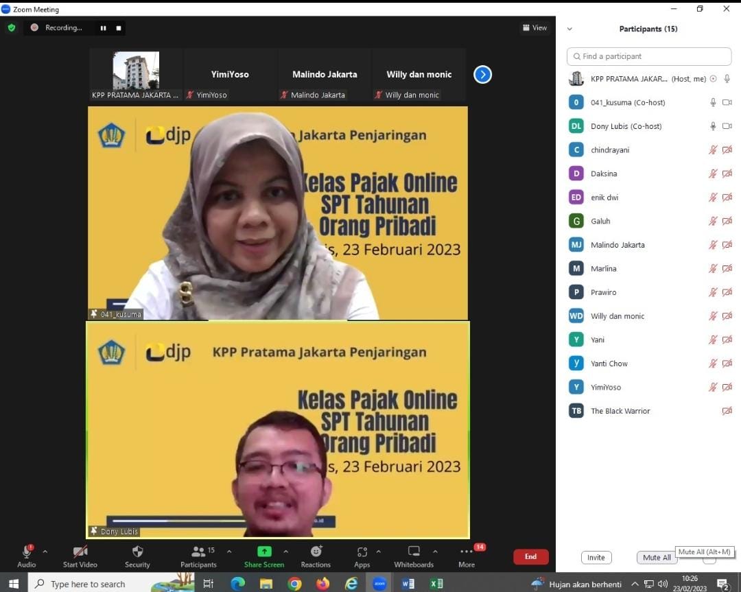 Bimbing Cara Lapor SPT, KPP Penjaringan Adakan Kelas Pajak | Direktorat Jenderal Pajak