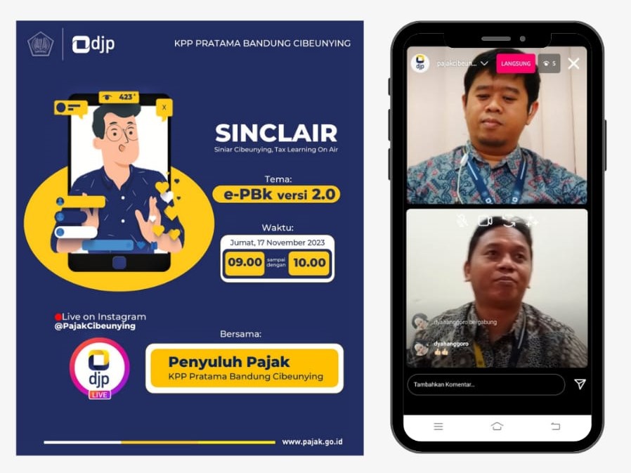Live IG, Pajak Cibeunying Bahas e-Pbk 2.0 | Direktorat Jenderal Pajak