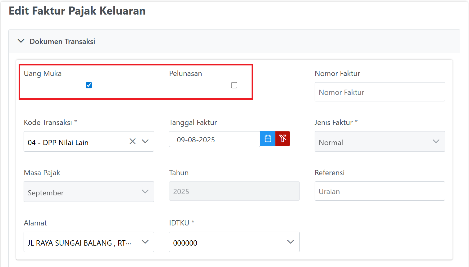 Cara Membuat Faktur Pajak Uang Muka dan Pelunasan di Coretax DJP | Direktorat Jenderal Pajak